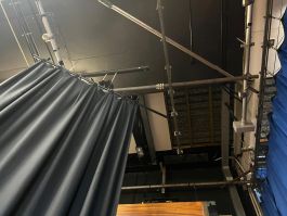 Standard Wool Serge - Black - IFR - 66cms Wide X 275cms Drop - Dress Leg